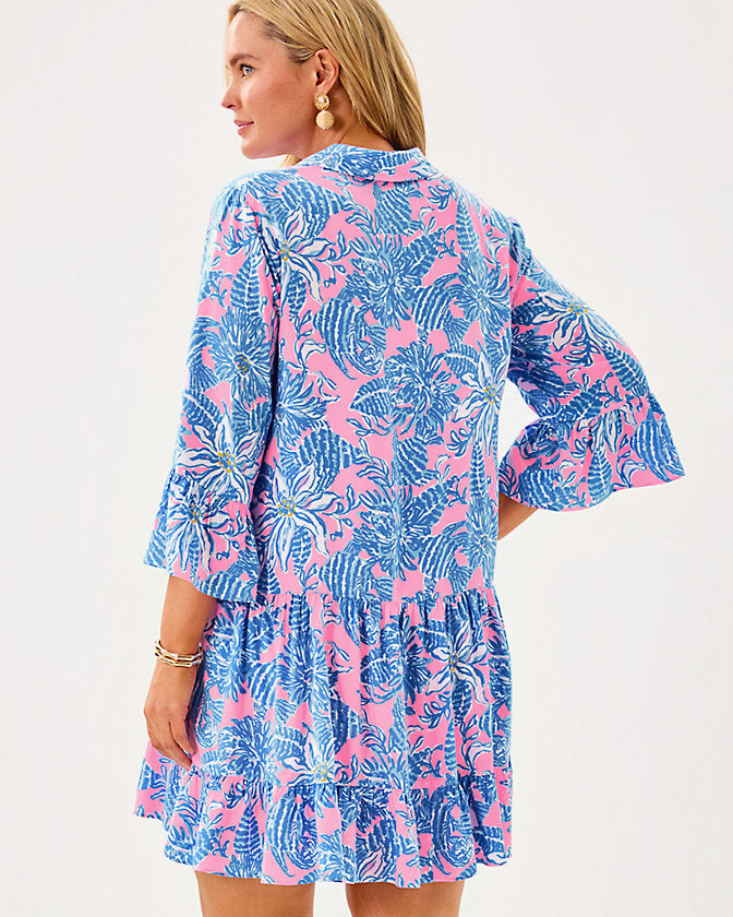 Diantha Tunic Dress - Conch Shell Pink Up Scale – The Islands - A Lilly ...